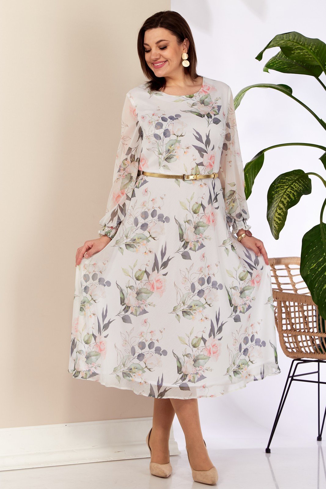 Платье 2360 молочный Moda-Versal купить в интернет магазине Велесмода